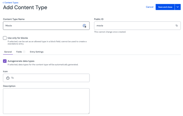 Content types | Uniform DXP documentation