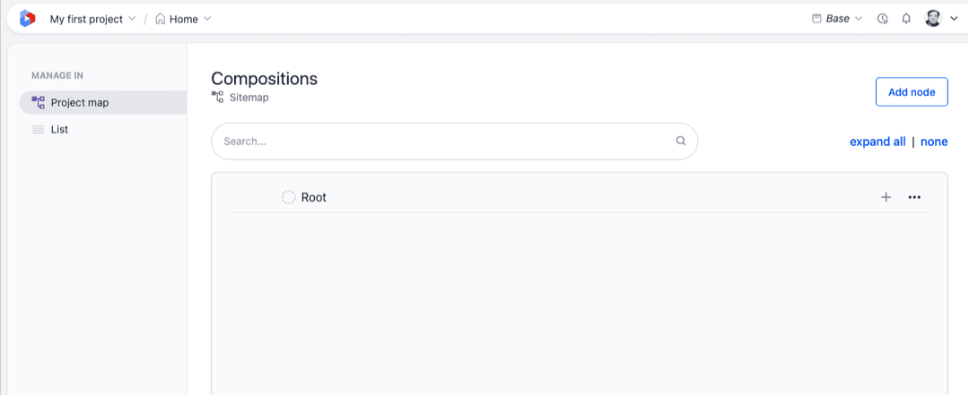 Project maps | Uniform DXP documentation