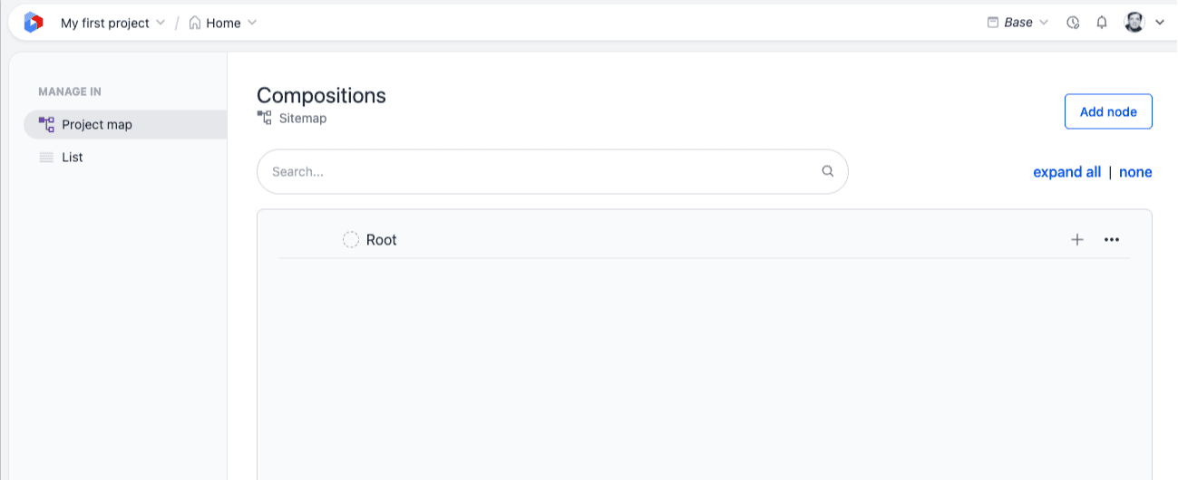 Project maps | Uniform DXP documentation