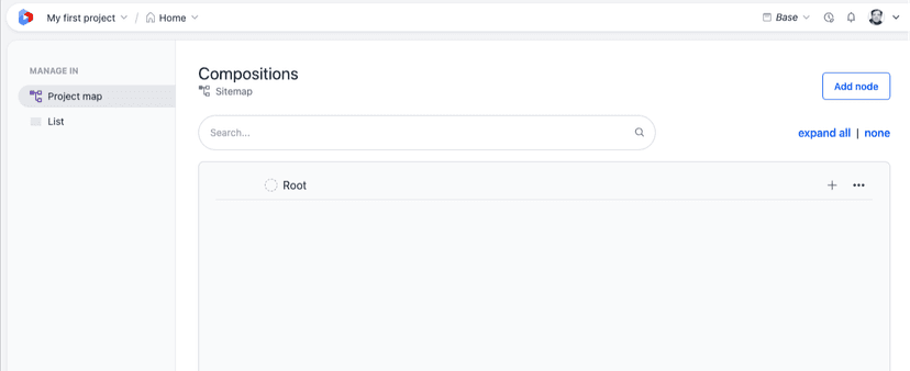 Project maps | Uniform DXP documentation