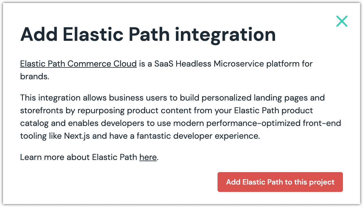 Elastic Path | Uniform DXP documentation